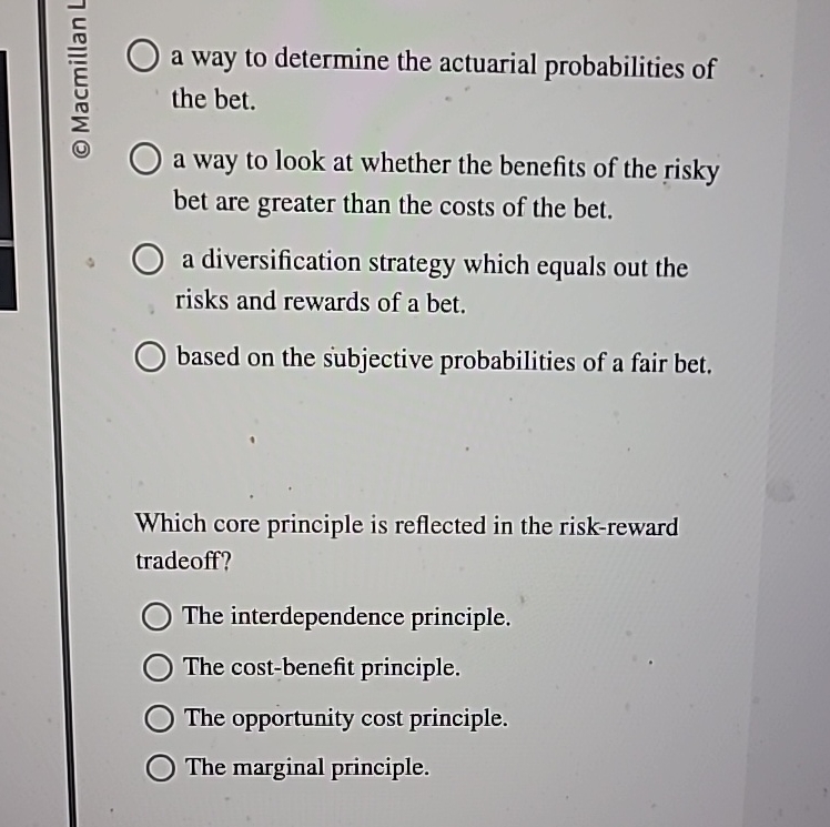 Solved a way to determine the actuarial probabilities of the | Chegg.com