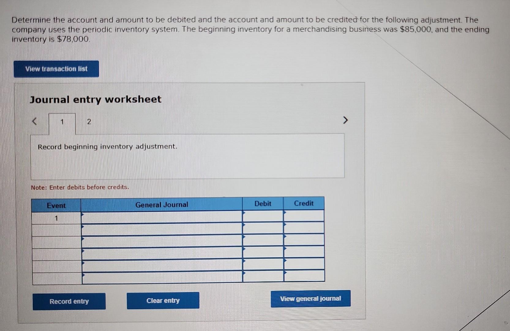 Solved Determine the account and amount to be debited and | Chegg.com