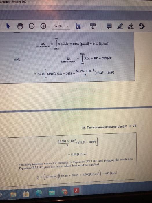 Solved 10 mol/sec of liquid hexane flows into a steady state | Chegg.com