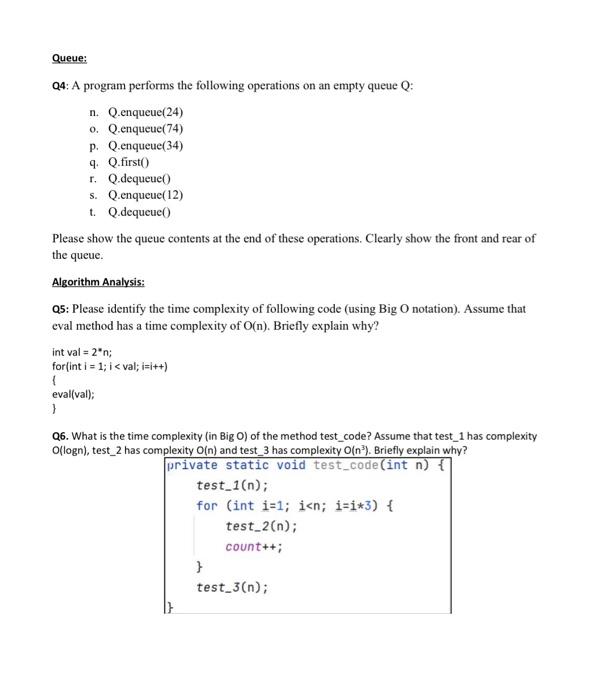 Solved Q1: Please show how the following postfix expression | Chegg.com