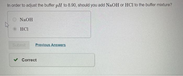 Solved A 10 L Buffer Solution Initially Contains 025 Mol 