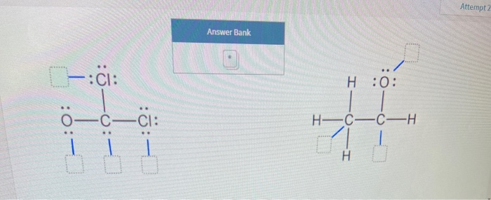 Solved on 20 ot 32 Attempt 2 The given Lewis structures for | Chegg.com