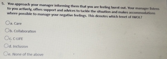 Solved You approach your manager informing them that you are | Chegg.com