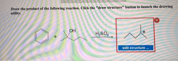 Solved Draw the product of the following reaction. Click the | Chegg.com