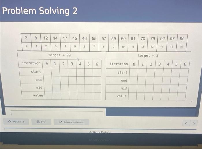 Solved 10 Problem Solving 1 100 The worst case time | Chegg.com