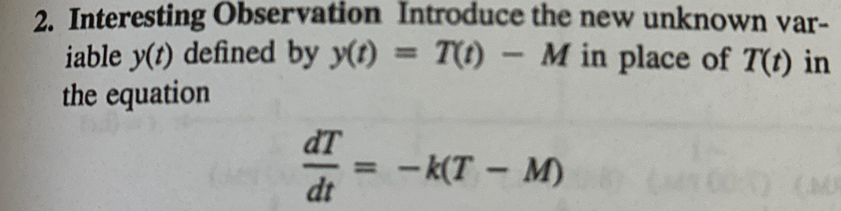 Solved Interesting Observation Introduce the new unknown | Chegg.com