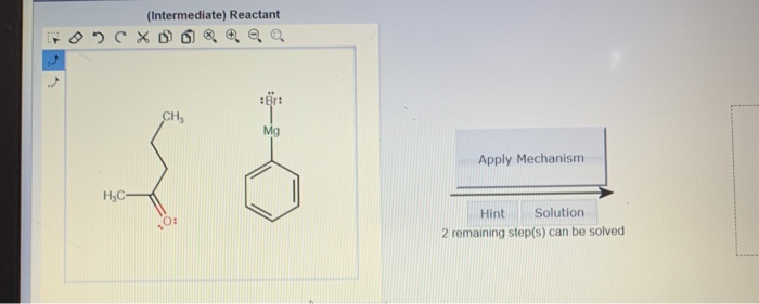 Solved (Intermediate) Reactant BT: CH Mg Apply Mechanism | Chegg.com