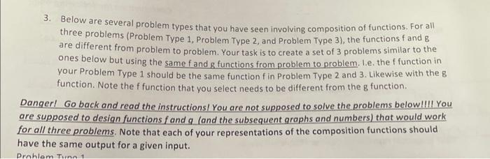 Solved 3. Below are several problem types that you have seen | Chegg.com