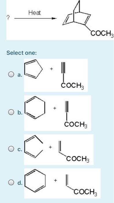Solved сосн, Heat ? COCH3 Select one: сосн, с.) - Loch С Ob. | Chegg.com