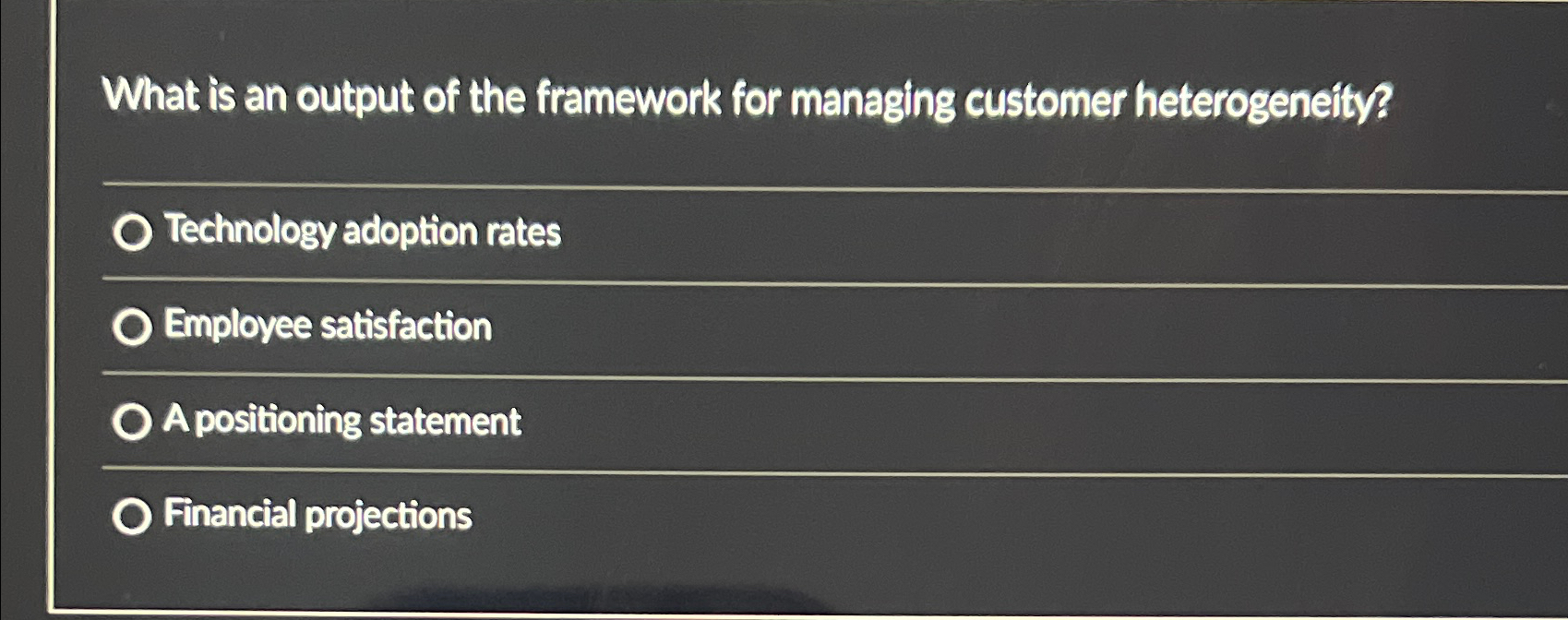 Solved What is an output of the framework for managing | Chegg.com