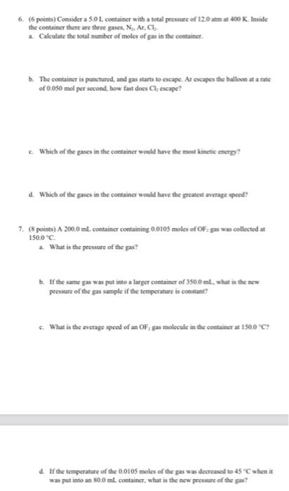Solved 1. ( 3 points) Consider the following reaction and | Chegg.com