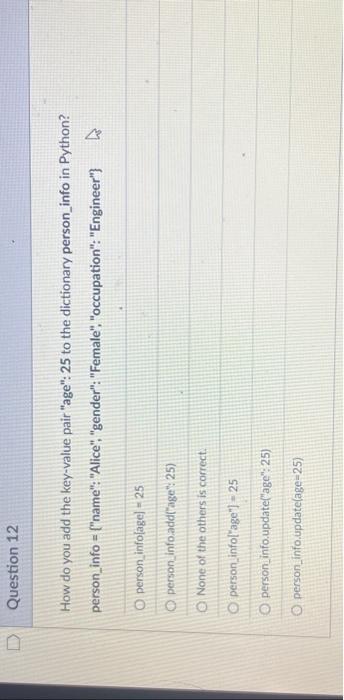Solved Which of the following is a correct way to create an | Chegg.com