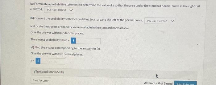 Solved (a) Formulate a probability statement to determine | Chegg.com