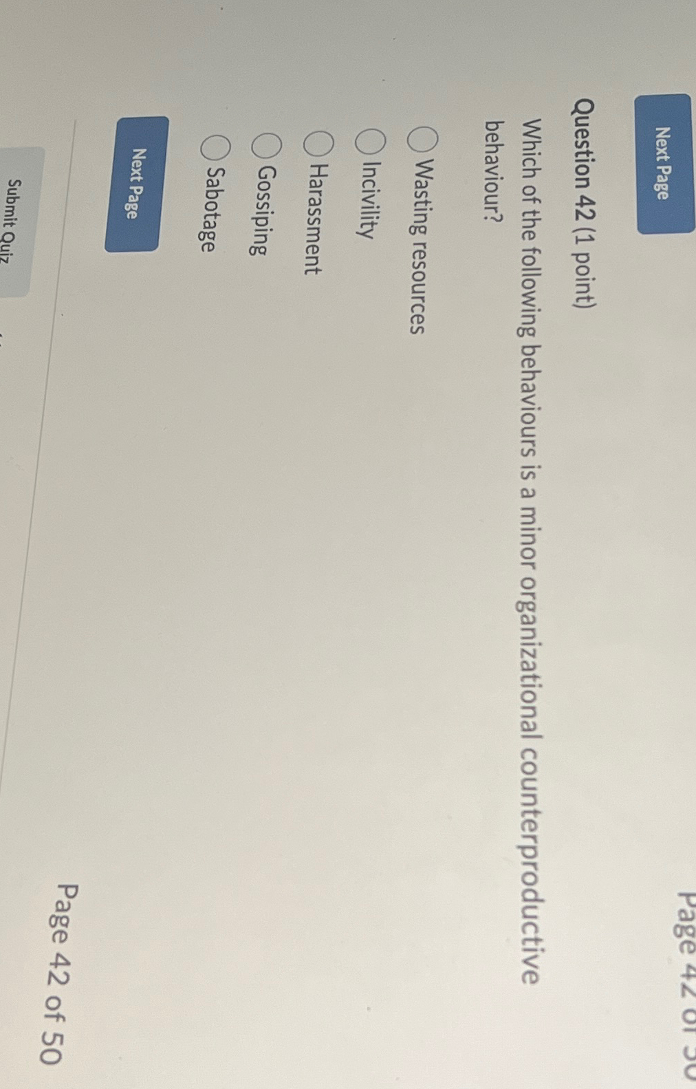 Solved Question 42 (1 ﻿point)Which of the following | Chegg.com