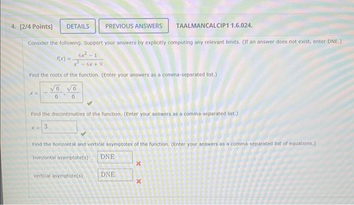 Solved Consider the following. Support your answers by | Chegg.com