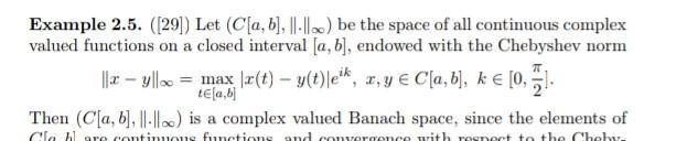 Solved Example 2.3. ([29]) Let E=C be the set of complex | Chegg.com