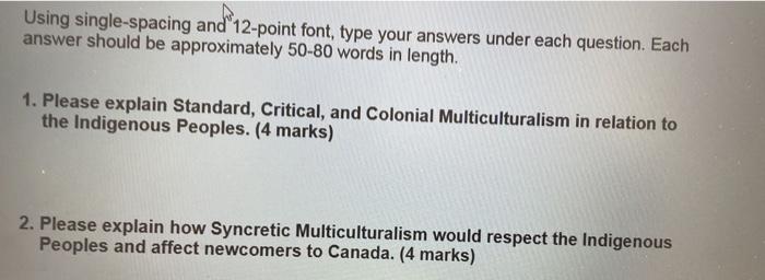 Solved Using single-spacing and 12-point font, type your | Chegg.com