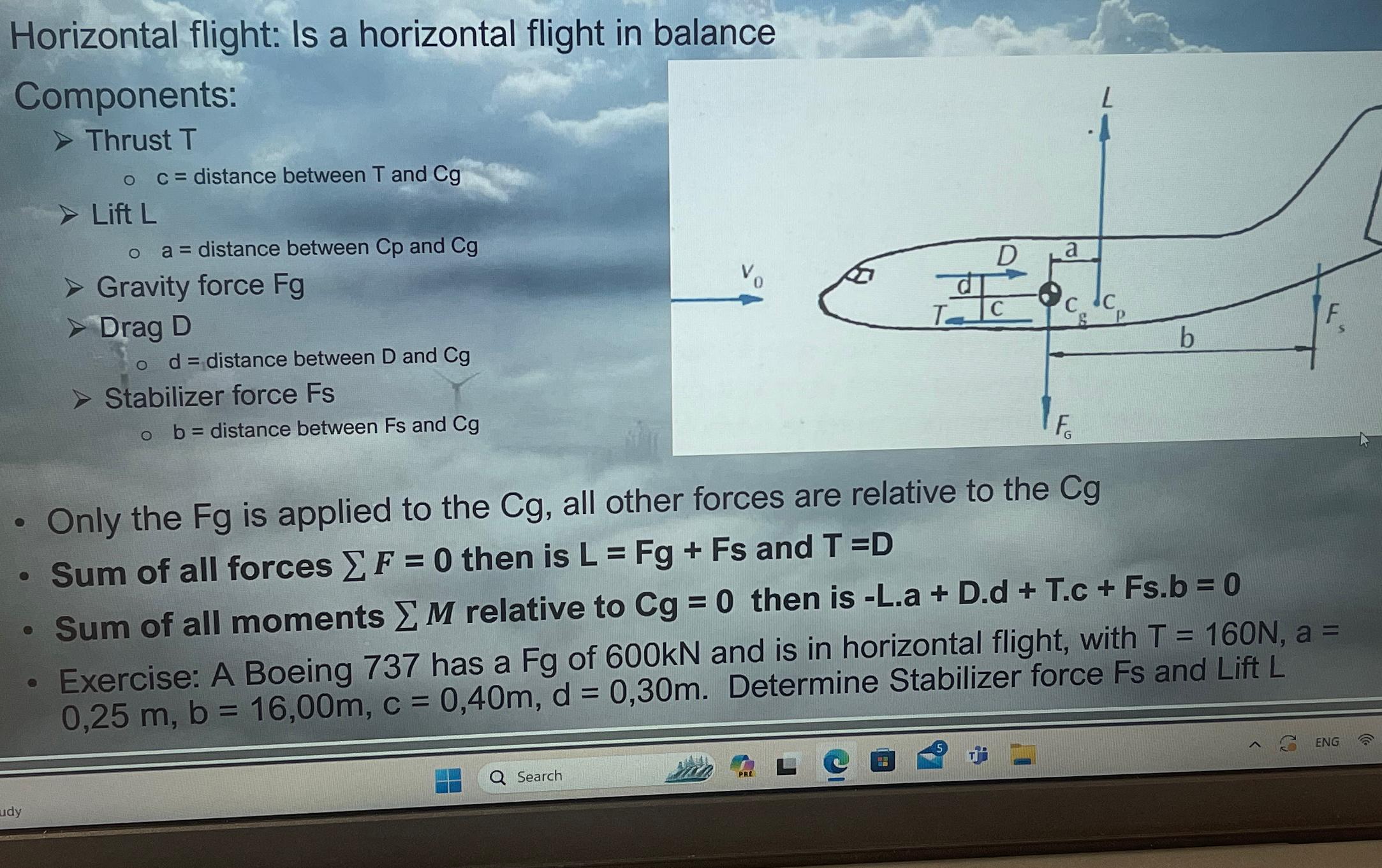 Solved Horizontal flight: Is a horizontal flight in | Chegg.com
