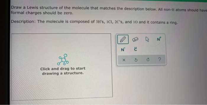 Solved Draw a Lewis structure of the molecule that matches | Chegg.com
