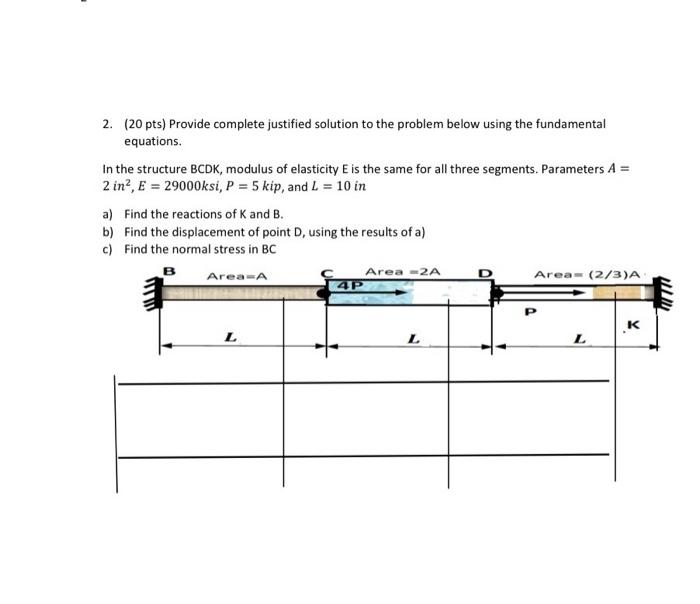 Solved 2. (20 pts) Provide complete justified solution to | Chegg.com Solved 2. (20 pts) Provide complete justified solution to | Chegg.com