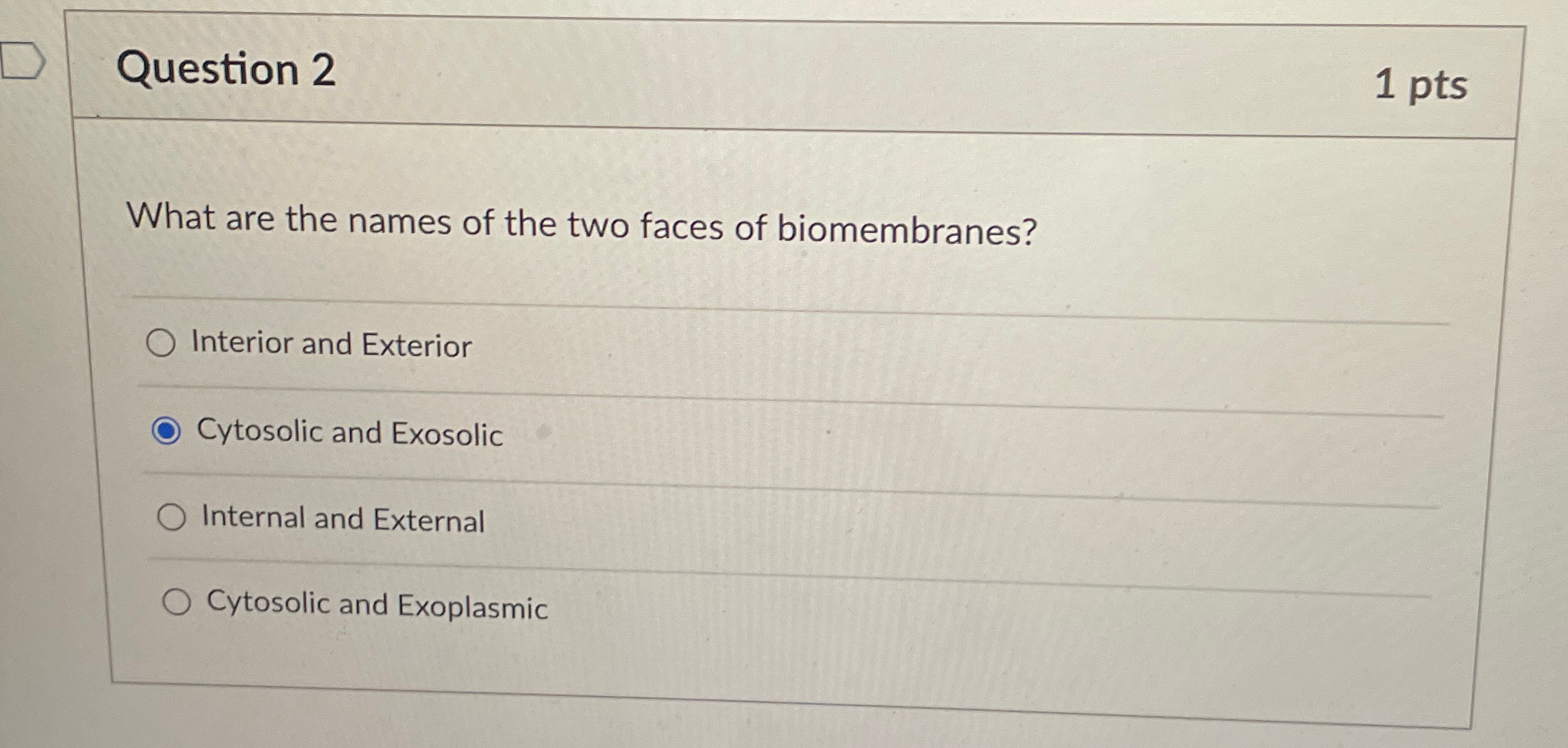 Solved Question 21 ﻿ptsWhat are the names of the two faces | Chegg.com