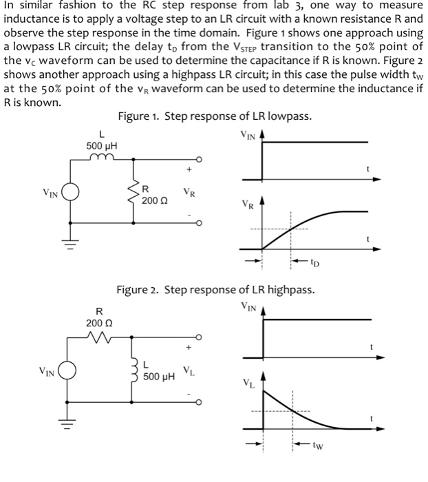 Solved In similar fashion to the RC step response from lab | Chegg.com