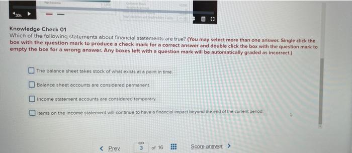 Solved Knowledge Check 01 Which of the following statements | Chegg.com