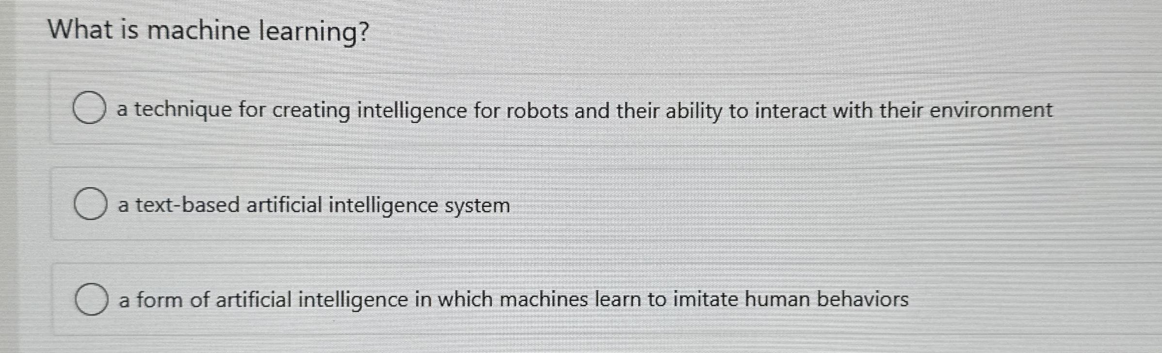 Solved What is machine learning?a technique for creating | Chegg.com