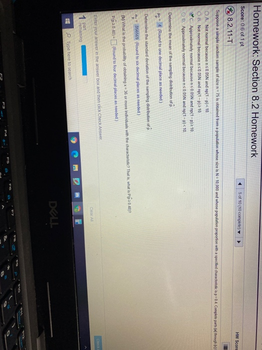 Solved Homework Section 8 2 Homework Score 0 6 Of 1 Pt 5