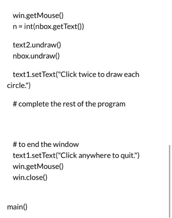 Solved Complete the following incomplete program (begin by | Chegg.com