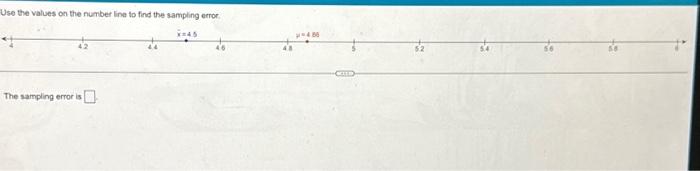 Solved Use the values on the number line to find the | Chegg.com