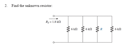 Solved Find the uFind the unknown resistor: | Chegg.com