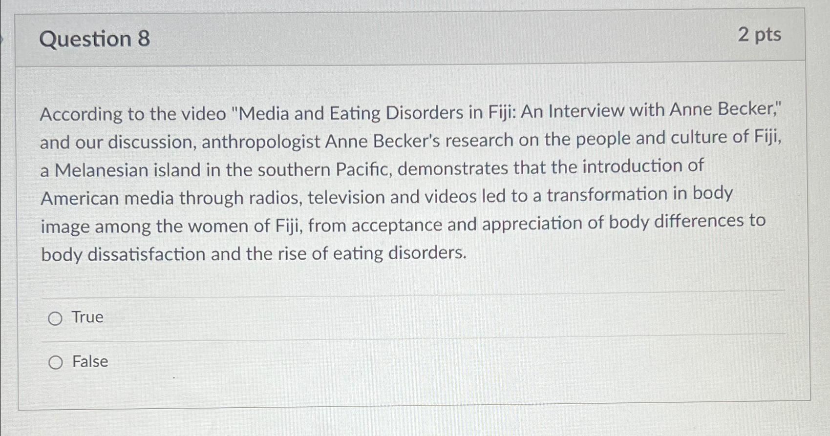 Solved Question 82 ﻿ptsAccording to the video "Media and | Chegg.com
