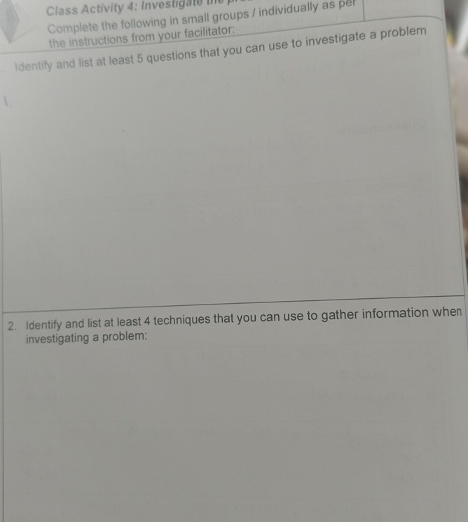 Class Activity 4: InvestigateComplete the following | Chegg.com