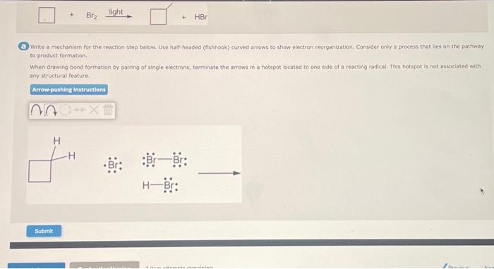 Solved Write a mechanism for the reaction step below. Use | Chegg.com