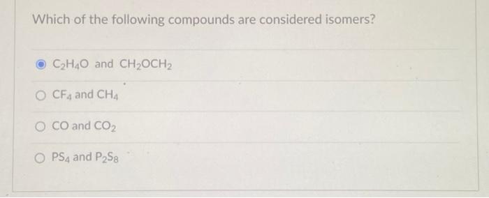 Solved Which of the following compounds are considered | Chegg.com