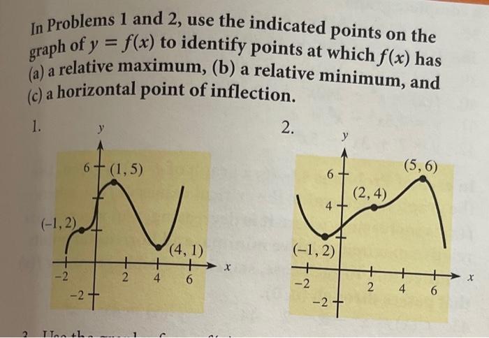 Solved In Problems 1 and 2 , use the indicated points on the | Chegg.com