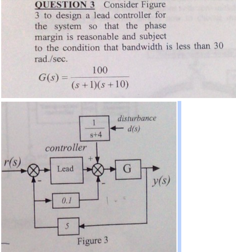 QUESTION 3 ﻿Consider Figure3 ﻿to design a lead | Chegg.com