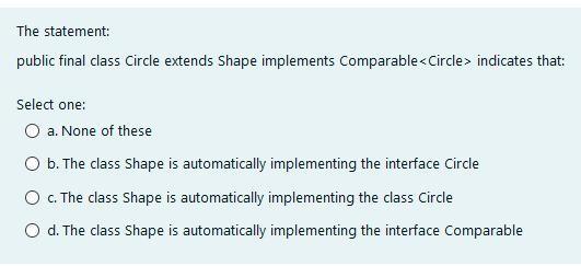 Solved The clone() method defined in the Cloneable interface | Chegg.com