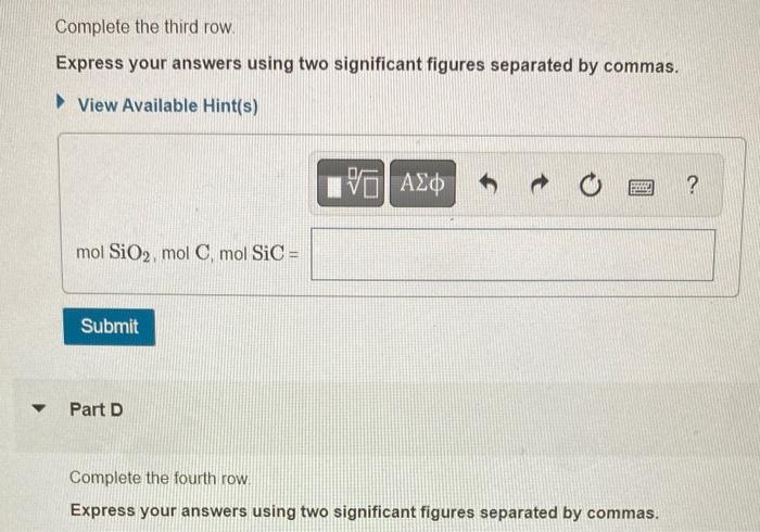 Solved Consider the balanced equation SiO2( | Chegg.com