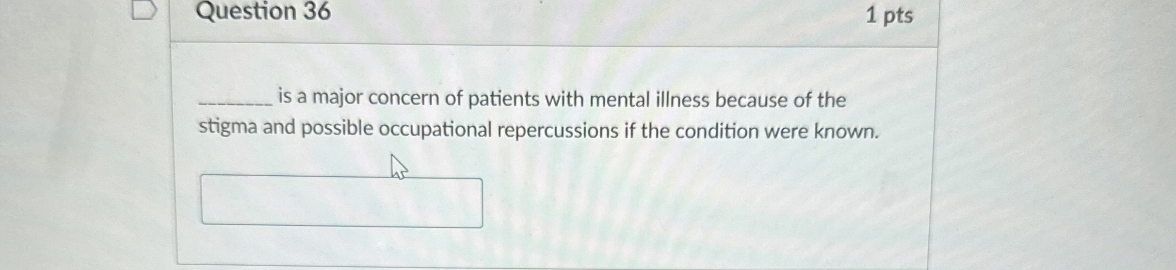 Solved Question 361 ﻿pts ﻿is a major concern of patients | Chegg.com