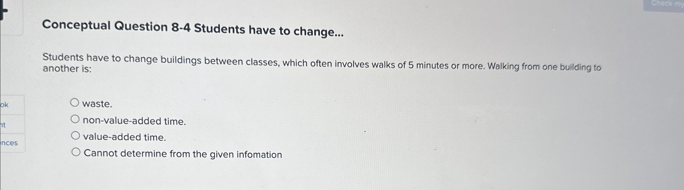 Solved Conceptual Question 8-4 ﻿Students have to | Chegg.com