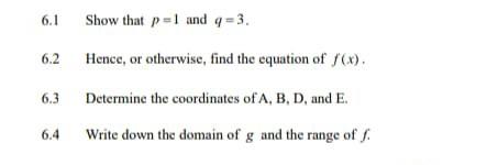 Solved The graphs of f(x)=ax2+bx+c and g(x)=x+p−2+q are | Chegg.com