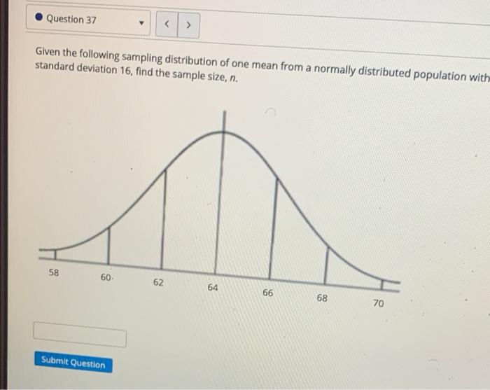 Solved Question 37 Given the following sampling | Chegg.com