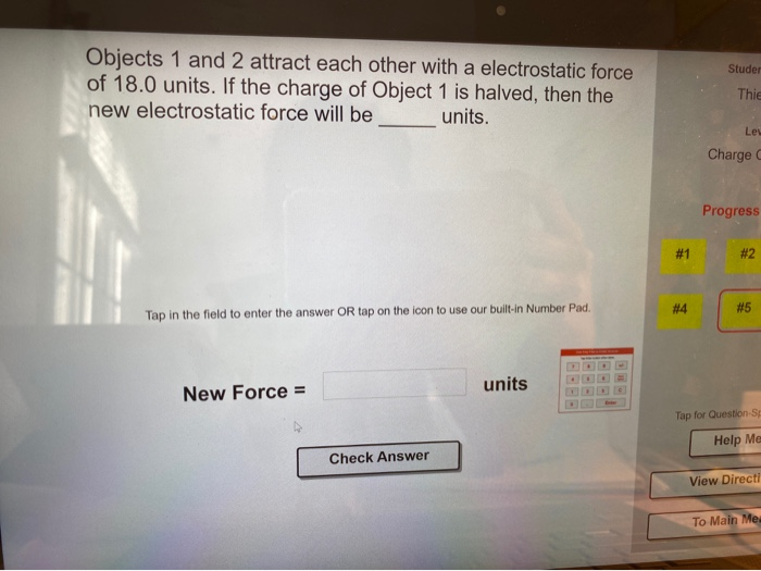 Solved Objects 1 and 2 attract each other with a | Chegg.com