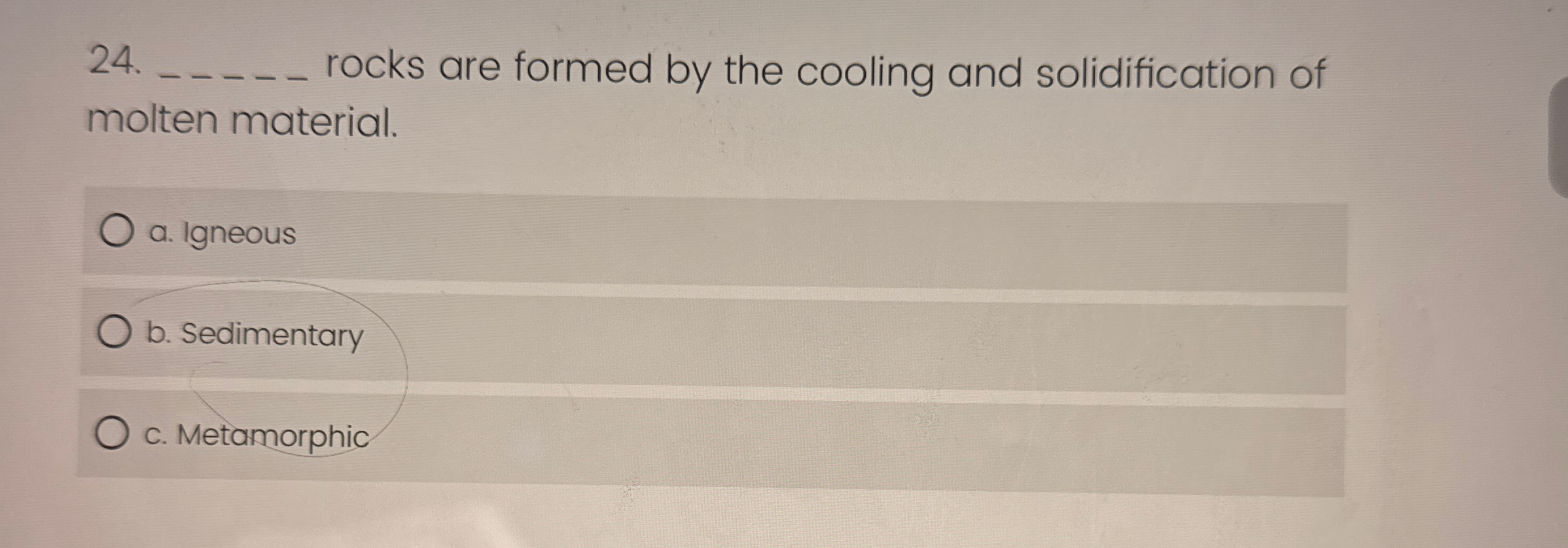 rocks are formed by the cooling and solidification | Chegg.com