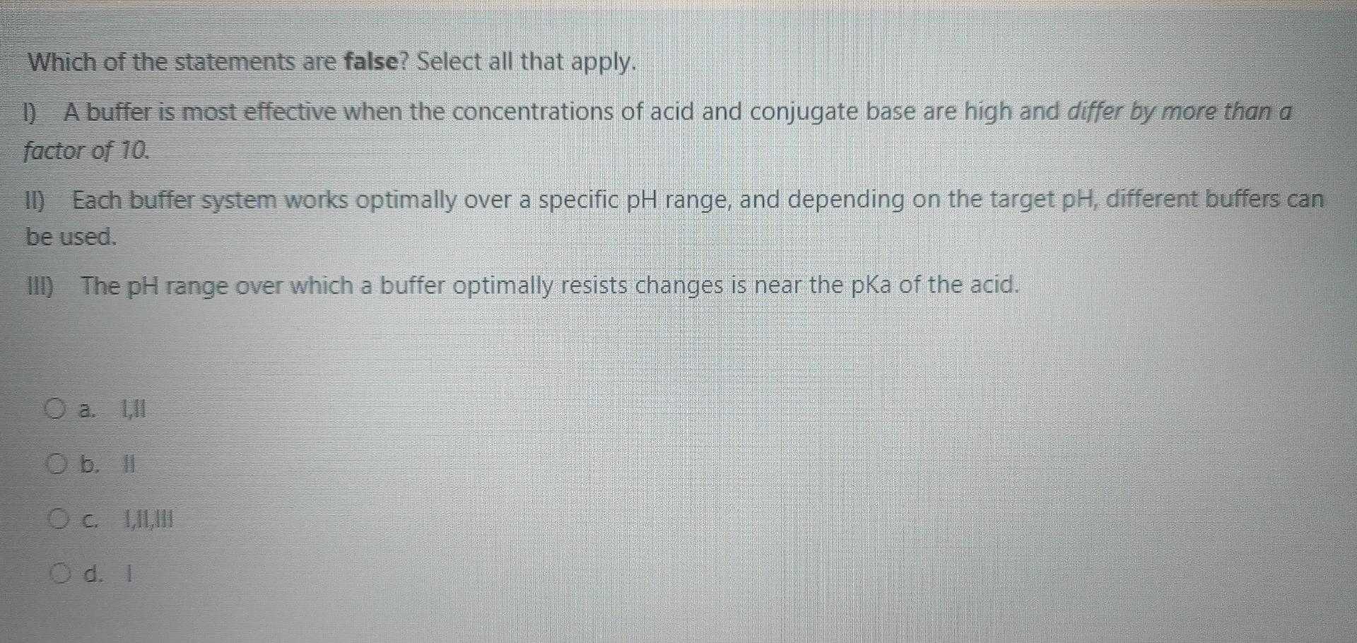 Solved Which of the statements are false? Select all that | Chegg.com