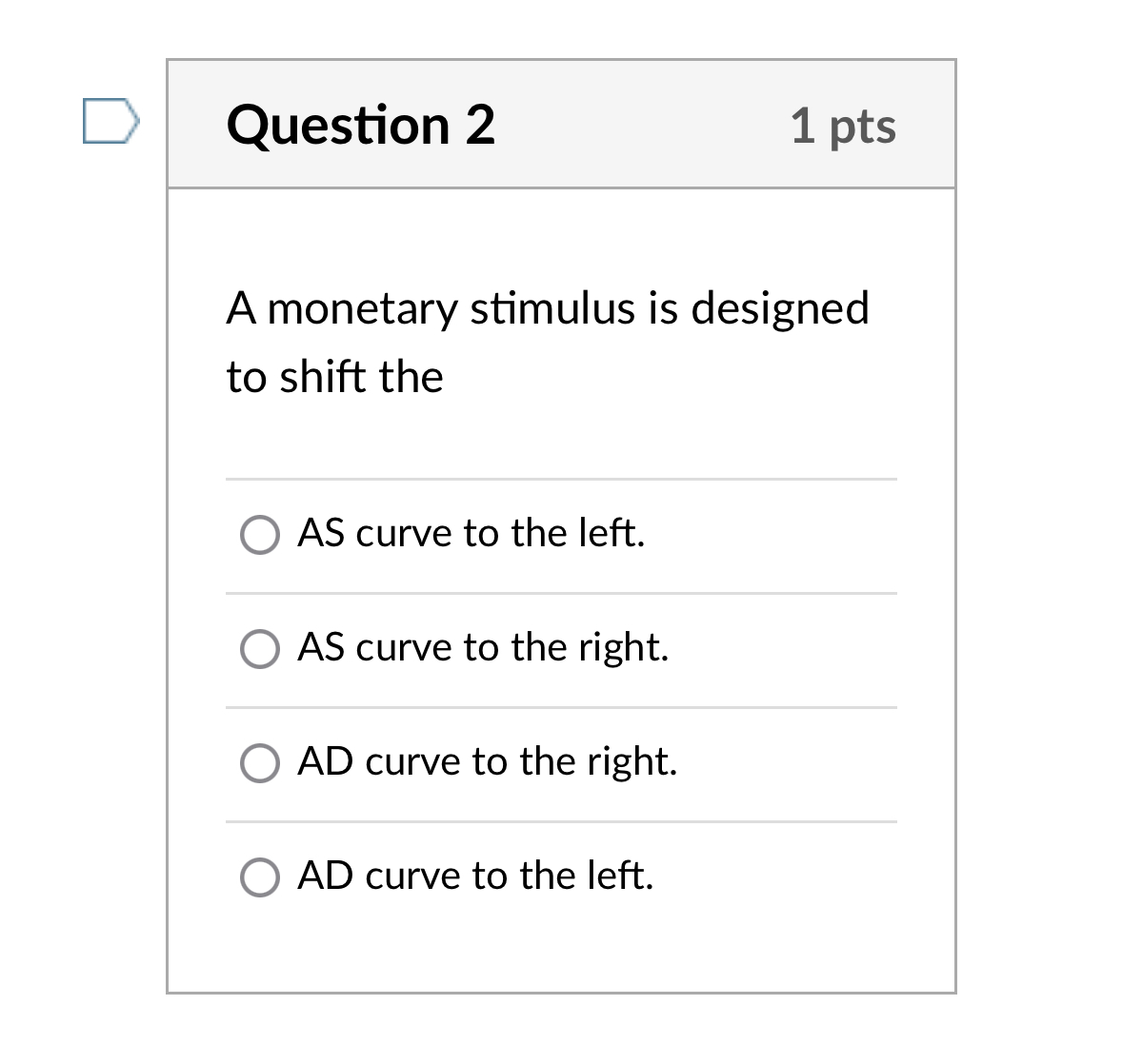 Solved Question 21 ﻿ptsA monetary stimulus is designed to | Chegg.com