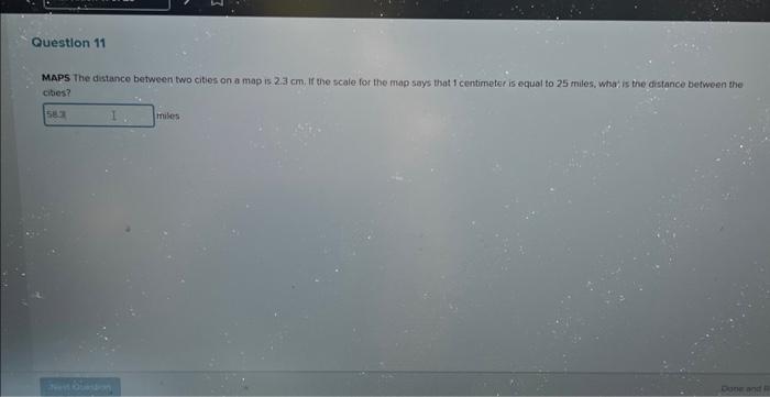 Solved Map5 the distance between two cities on a map 15.23 | Chegg.com