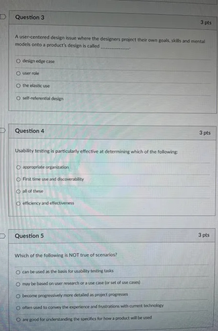 Solved A user-centered design issue where the designers | Chegg.com